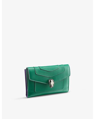 Green BVLGARI Wallets and cardholders for Women | Lyst