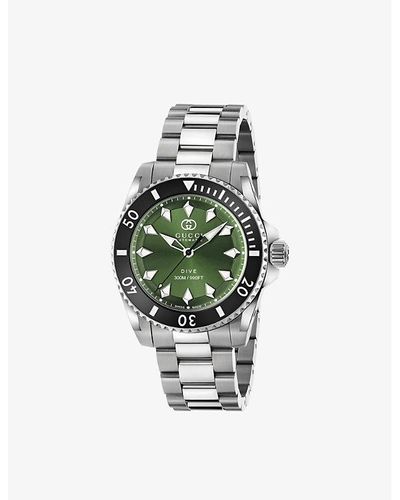 Green Gucci Watches for Men | Lyst