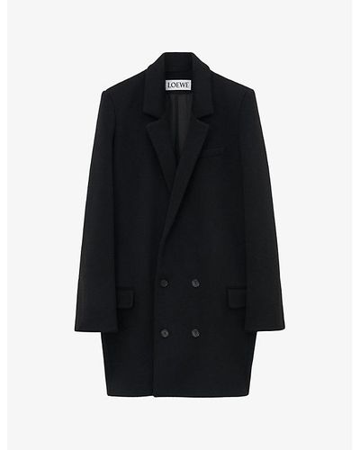 Black Loewe Coats for Women | Lyst