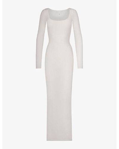 White Skims Dresses for Women | Lyst