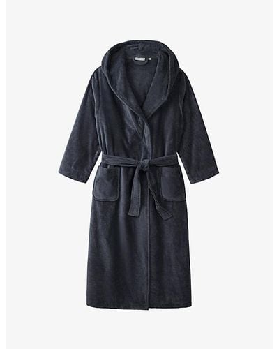 Blue and White Robes, robe dresses and bathrobes for Women | Lyst