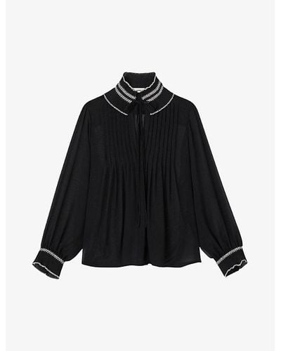 Sandro Boat Neck Tops for Women | Lyst