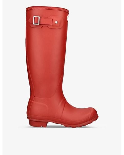 Red HUNTER Boots for Women | Lyst