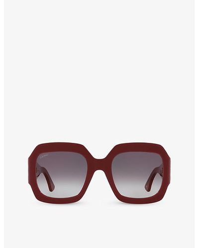 Purple Cartier Sunglasses for Women | Lyst