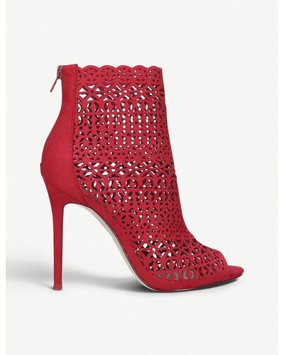 Red ALDO Boots for Women | Lyst