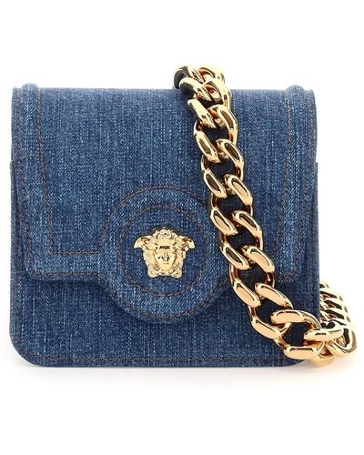 Blue Versace Crossbody bags and purses for Women | Lyst