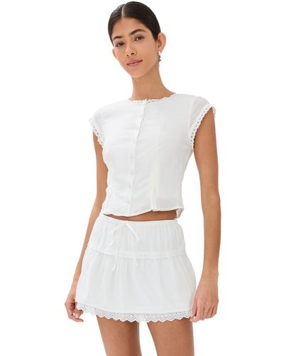 White Reformation Skirts for Women | Lyst
