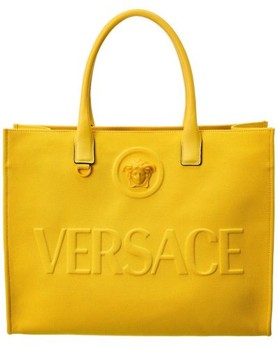 Yellow Versace Tote bags for Women | Lyst