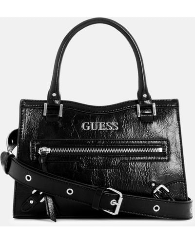 Black Guess Factory Satchel bags and purses for Women | Lyst