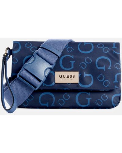 Blue Guess Bags for Women | Lyst
