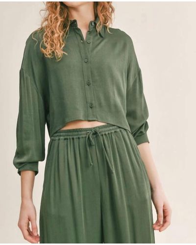 Sage Green Tops for Women | Lyst