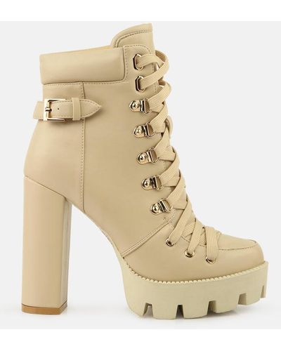 Natural LONDON RAG Boots for Women | Lyst