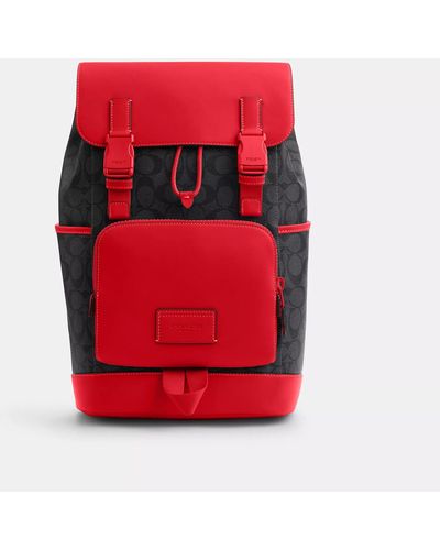 Red COACH Backpacks for Women | Lyst