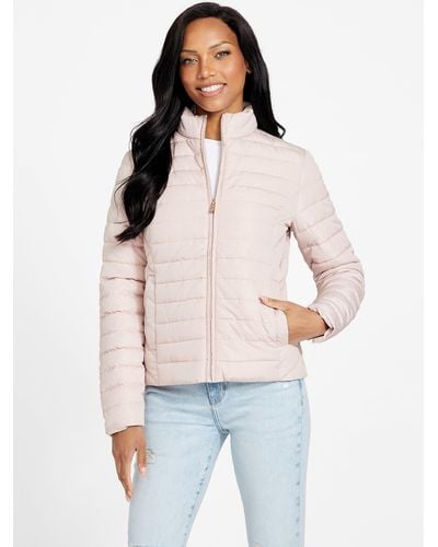 Pink Guess Jackets for Women | Lyst