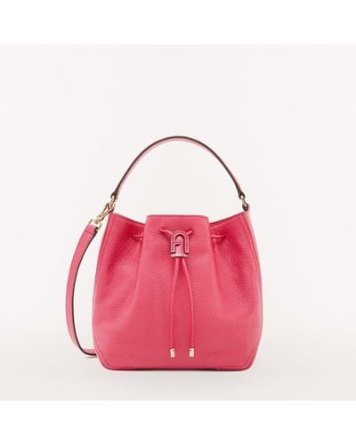 Pink Furla Bucket bags and bucket purses for Women | Lyst