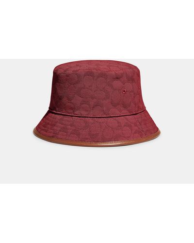 Red Coach Outlet Hats for Women | Lyst