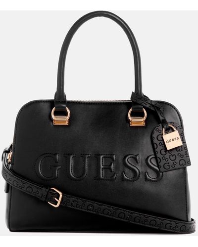 Black Guess Factory Satchel bags and purses for Women | Lyst