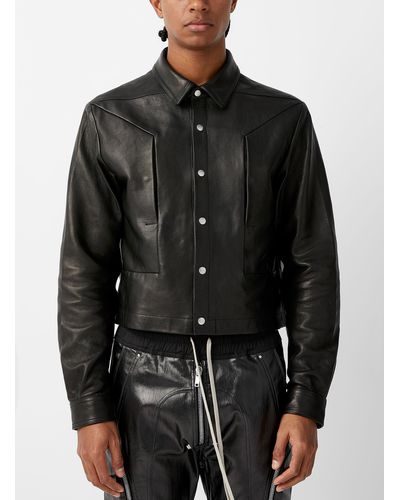 Rick Owens Leather jackets for Men | Online Sale up to 60% off | Lyst