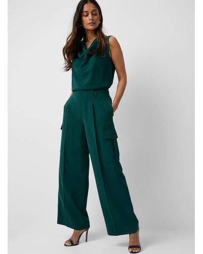 Green Contemporaine Pants, Slacks and Chinos for Women | Lyst