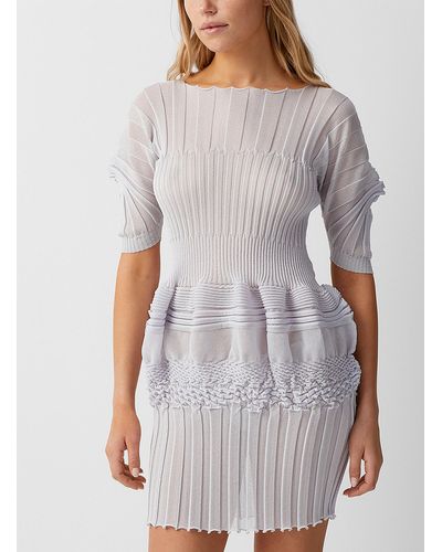 White Issey Miyake Dresses for Women | Lyst