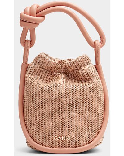 Pink Ganni Bucket bags and bucket purses for Women | Lyst
