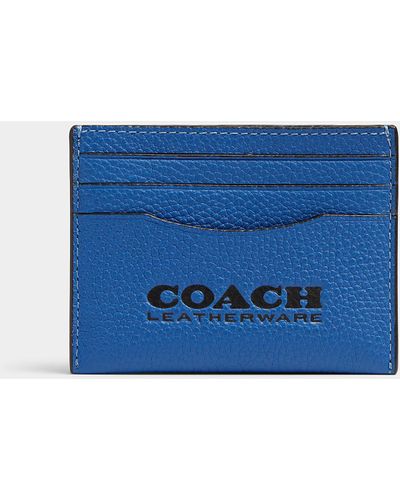Blue COACH Wallets and cardholders for Men | Lyst