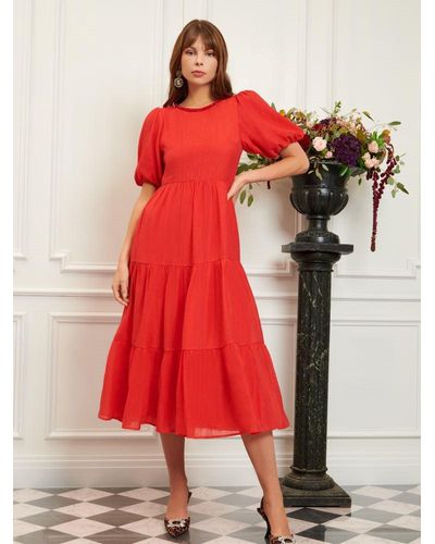 Scarlet Red Dresses for Women | Lyst