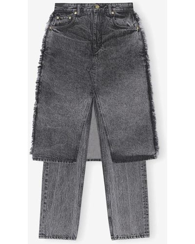 Gray Ganni Jeans for Women | Lyst