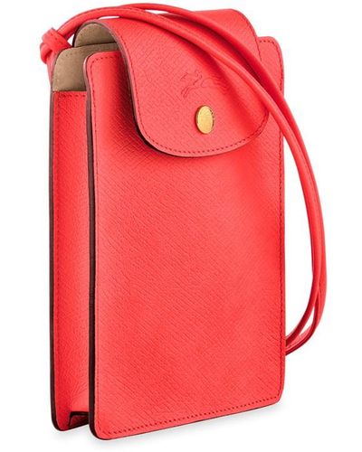 Red Longchamp Satchel bags and purses for Women | Lyst