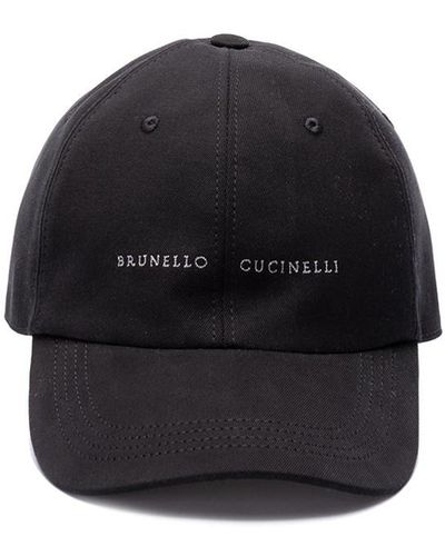 Black Brunello Cucinelli Hats for Men | Lyst UK