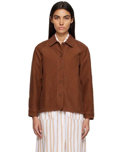 Brown A.P.C. Jackets for Women | Lyst