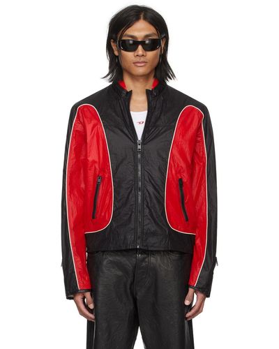 Red DIESEL Jackets for Men | Lyst