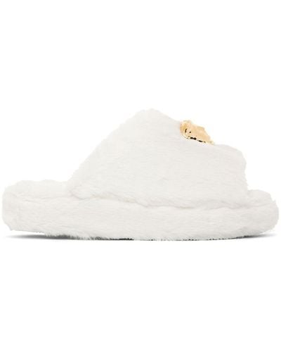 Black and White Slippers for Women | Lyst