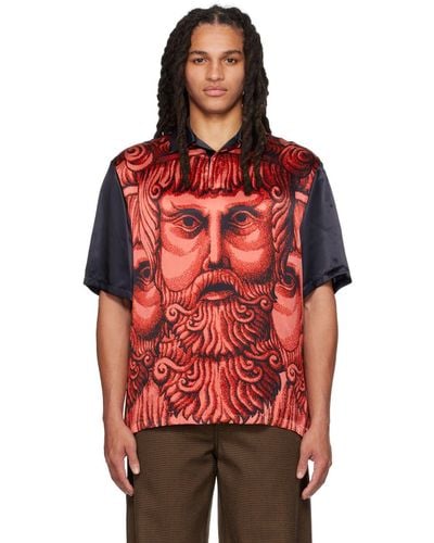 Red Versace Shirts for Men | Lyst