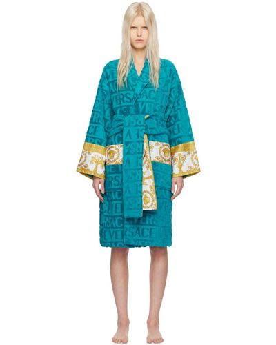 Blue Versace Nightwear and sleepwear for Women | Lyst