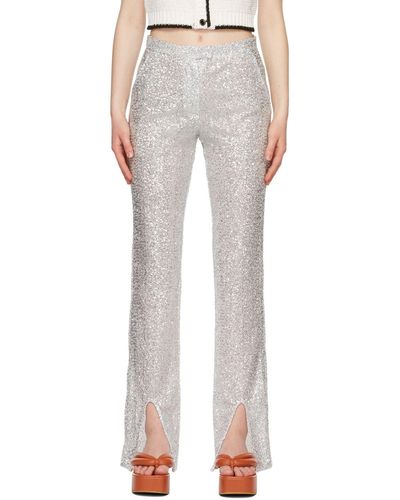 Pushbutton Straight-leg pants for Women | Online Sale up to 82% off | Lyst