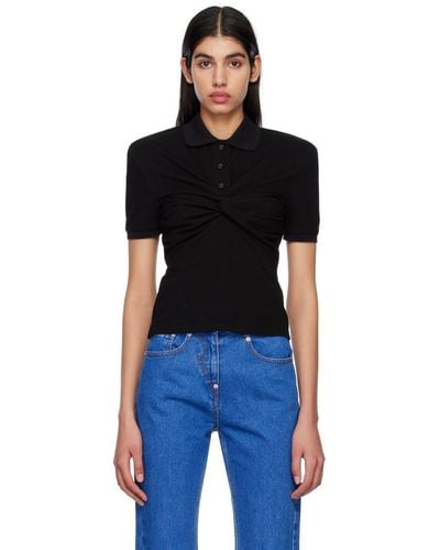 Black Pushbutton Tops for Women | Lyst