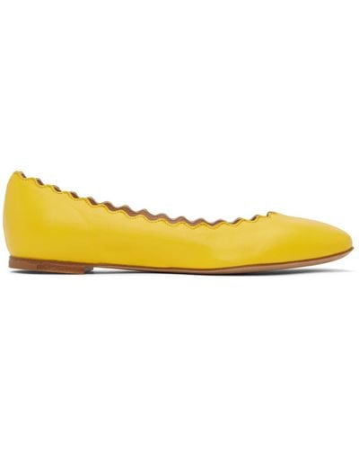 Yellow Chloé Flats for Women | Lyst