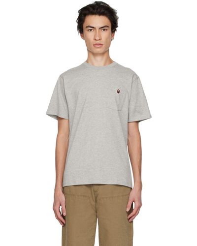 Gray A Bathing Ape T-shirts for Men | Lyst