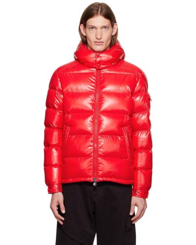 Red Moncler Jackets for Men | Lyst