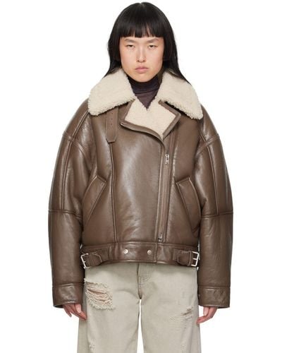 Brown Acne Studios Jackets for Women | Lyst