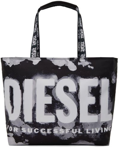 Black DIESEL Tote bags for Men | Lyst