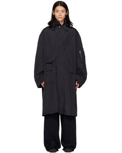 Black Random Identities Coats for Men | Lyst