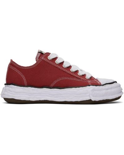 Red Maison Mihara Yasuhiro Sneakers for Men | Lyst