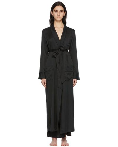 Black and Red Robes, robe dresses and bathrobes for Women | Lyst