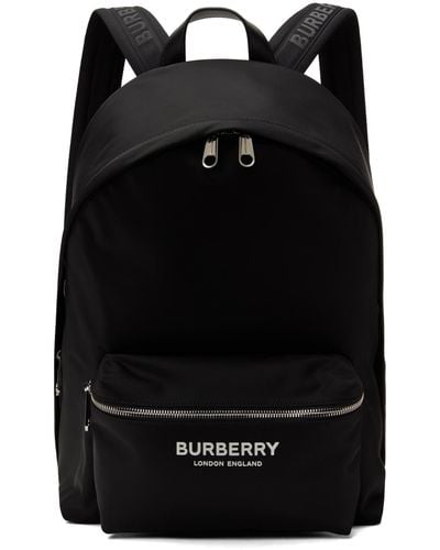 Black Burberry Backpacks for Men | Lyst