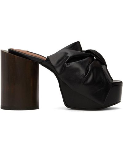 Black Pushbutton Heels for Women | Lyst