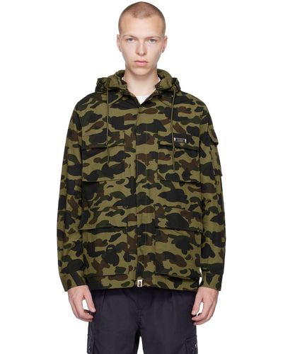 Black A Bathing Ape Jackets for Men | Lyst