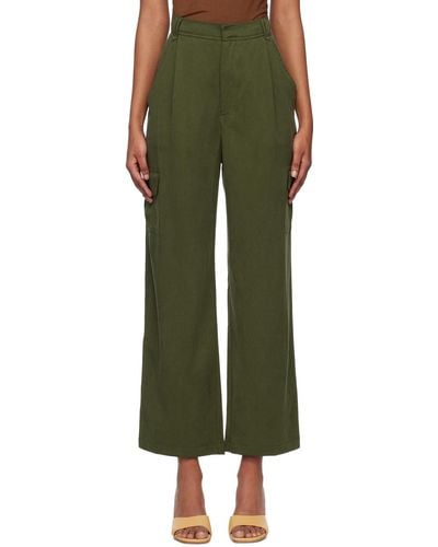 Green Reformation Pants for Women | Lyst