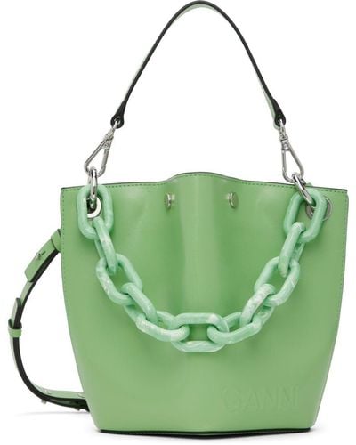 Green Ganni Bucket bags and bucket purses for Women | Lyst